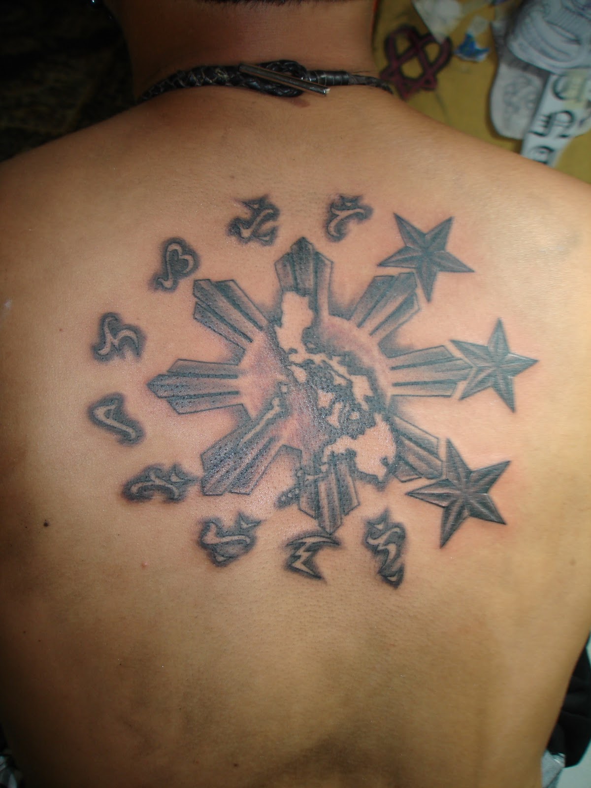 Pain n' Ink: Black and Grey - Filipino Inspired Back Piece