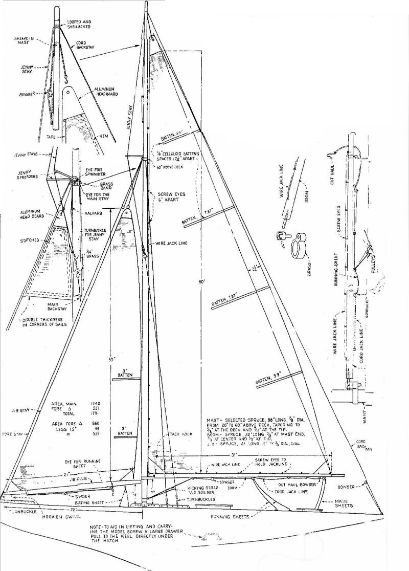 Quinze marins sur le bahut du mort...: Voilier de Bassin - Plan et ...