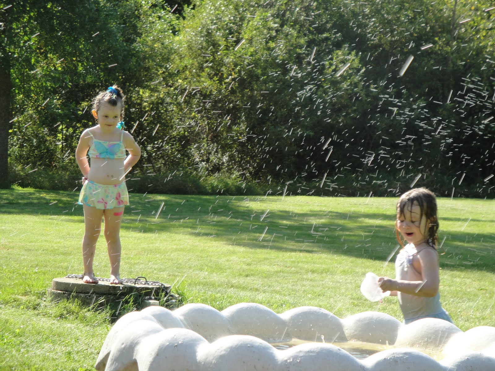 Lutsey Family: Sprinkler Fun
