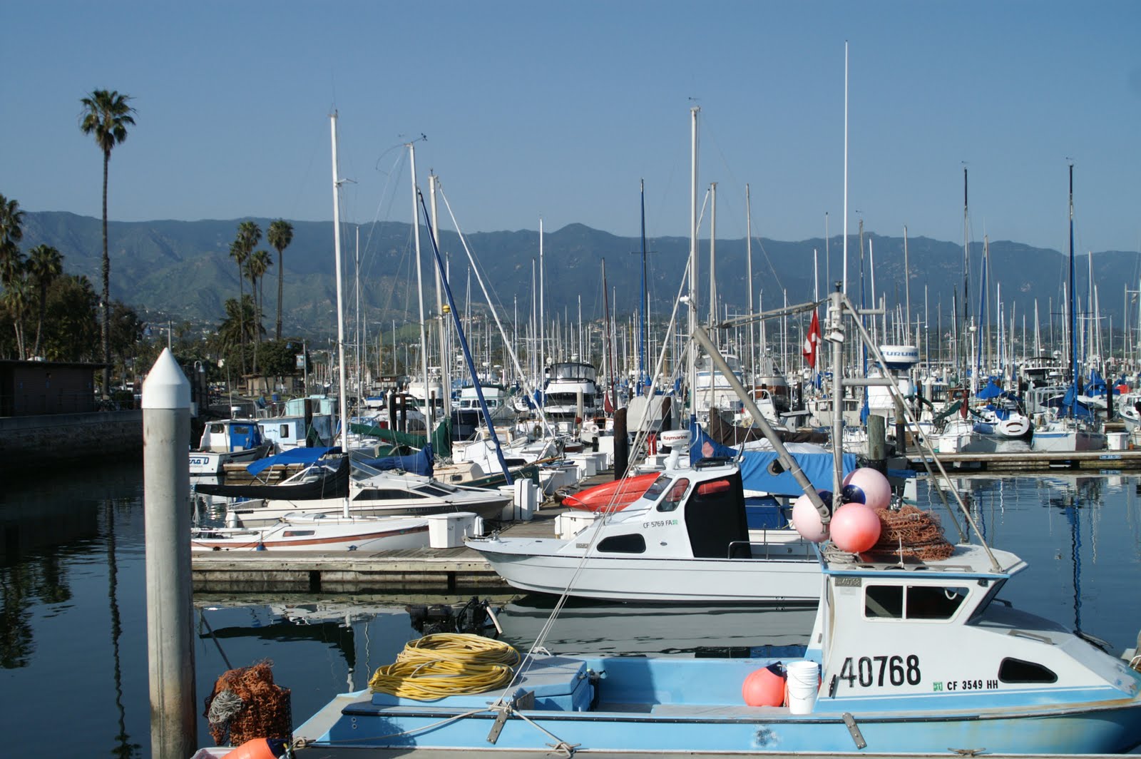 Lady of 'The Arts': Santa Barbara Marina and Brophy's Seafood Restaurant