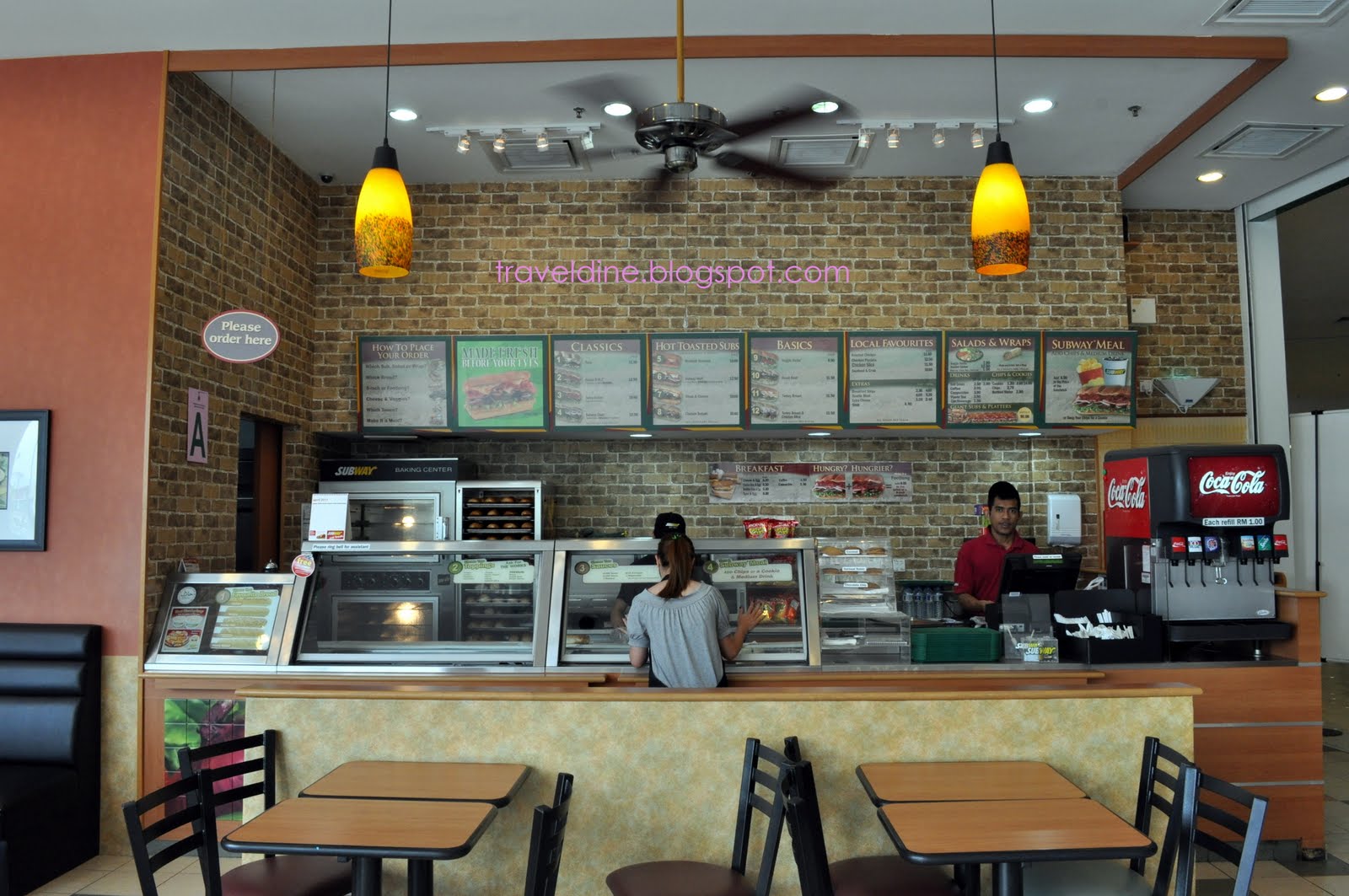 Travel and Dining Experience: Subway Restaurant - Wangsa Walk Mall