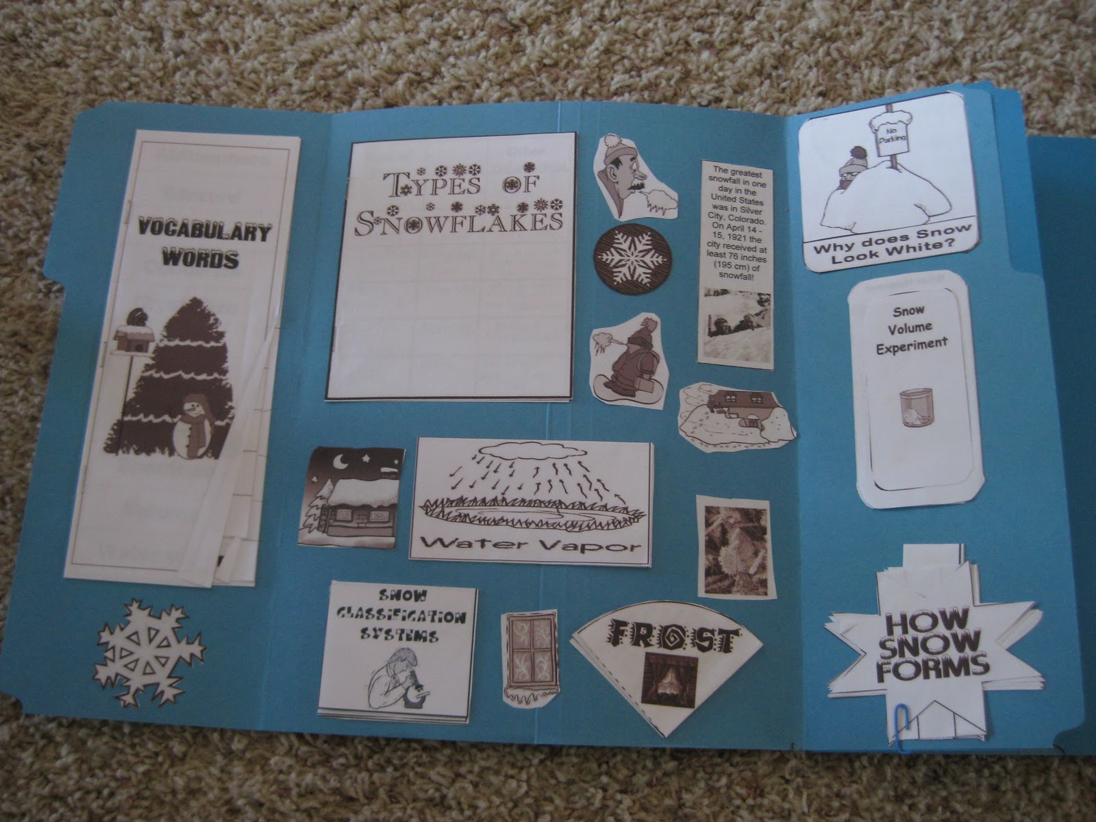 Thy Word: Snow lapbook