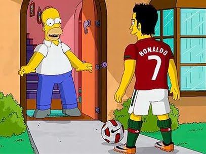 Gabi's World.: cristiano ronaldo visita los simpson