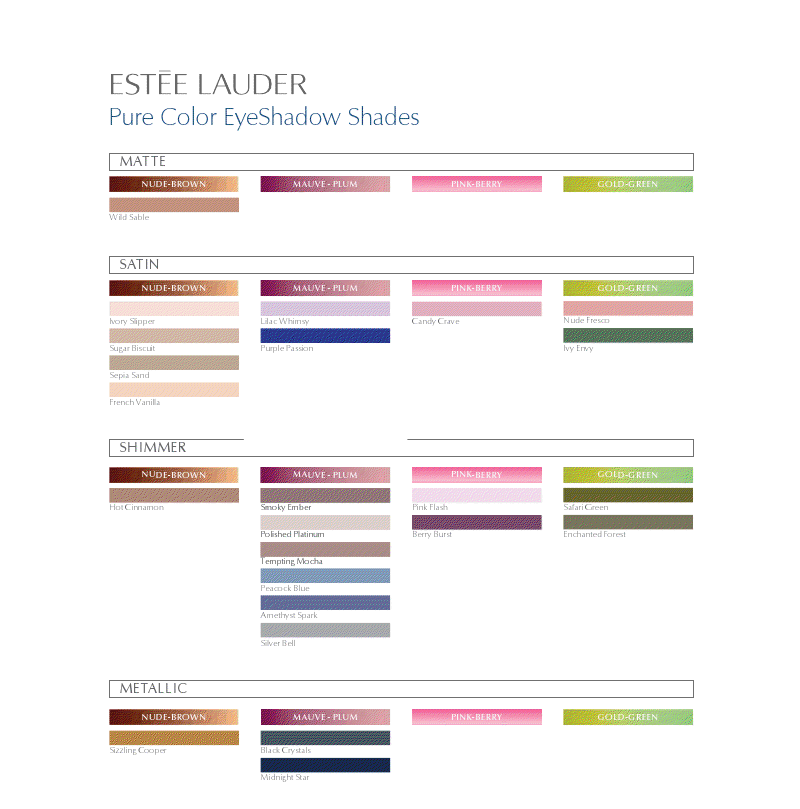 Estee Lauder Pure Colour Eye Shadows: Review
