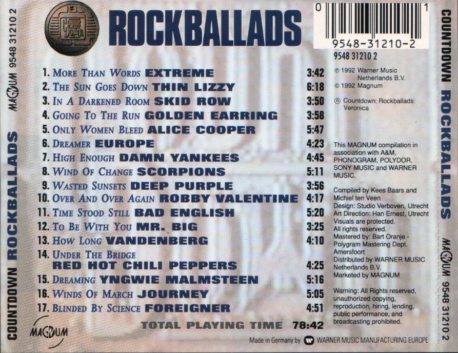 ONLY 90's: ROCK BALLADS VOL. 1