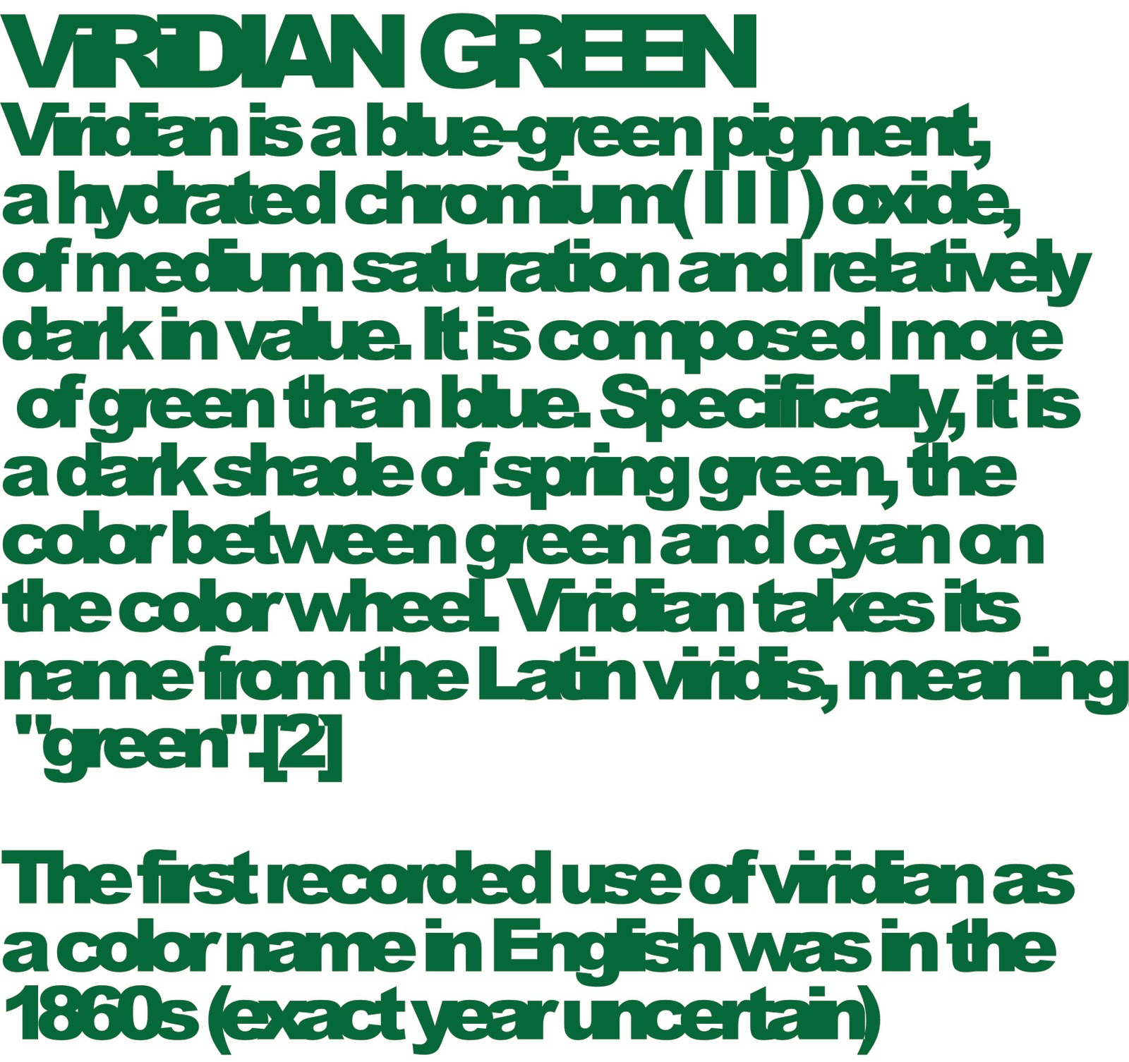 Silence Dogood: viridian green