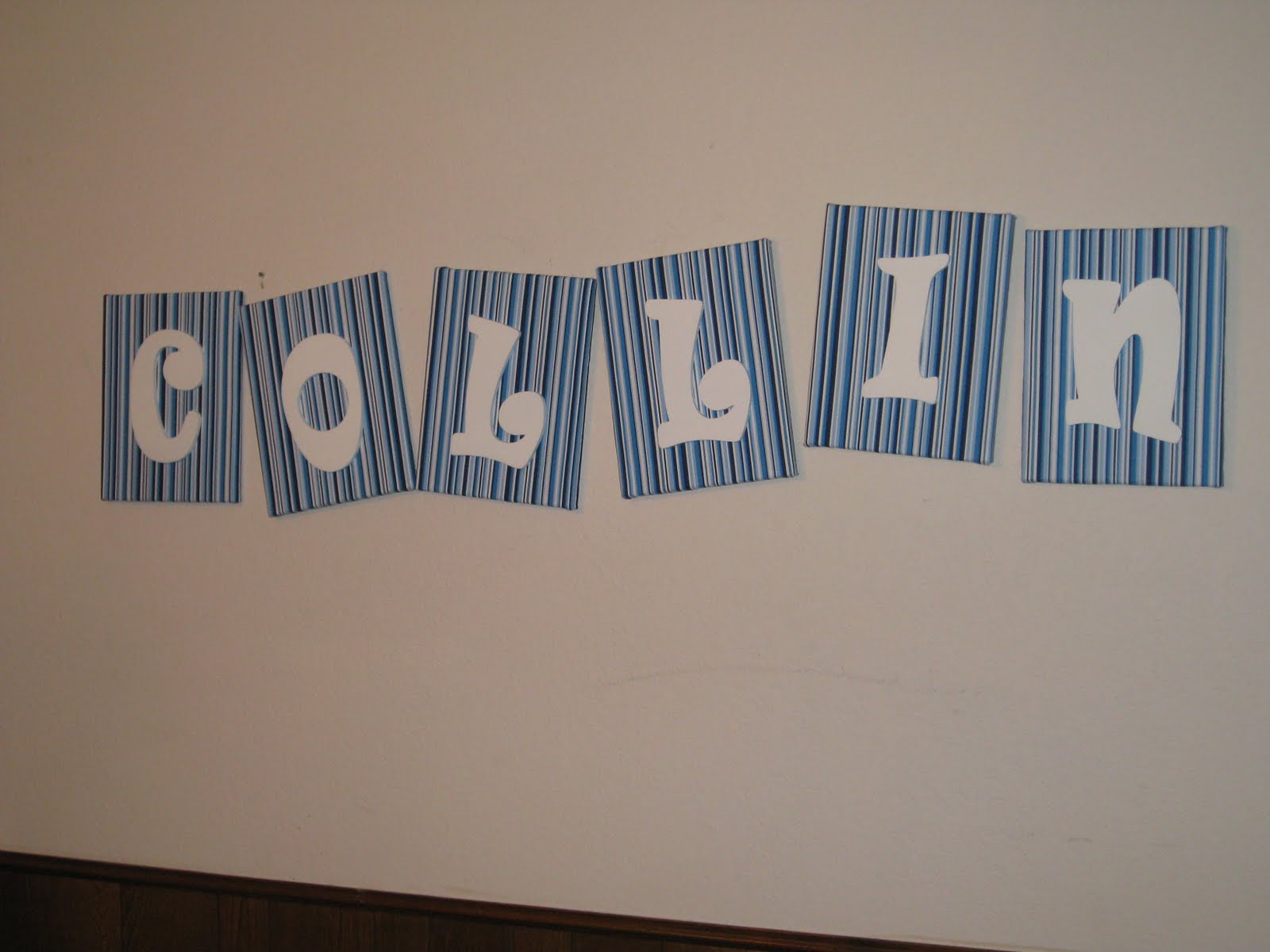 laynielou designs: Letters for Collin