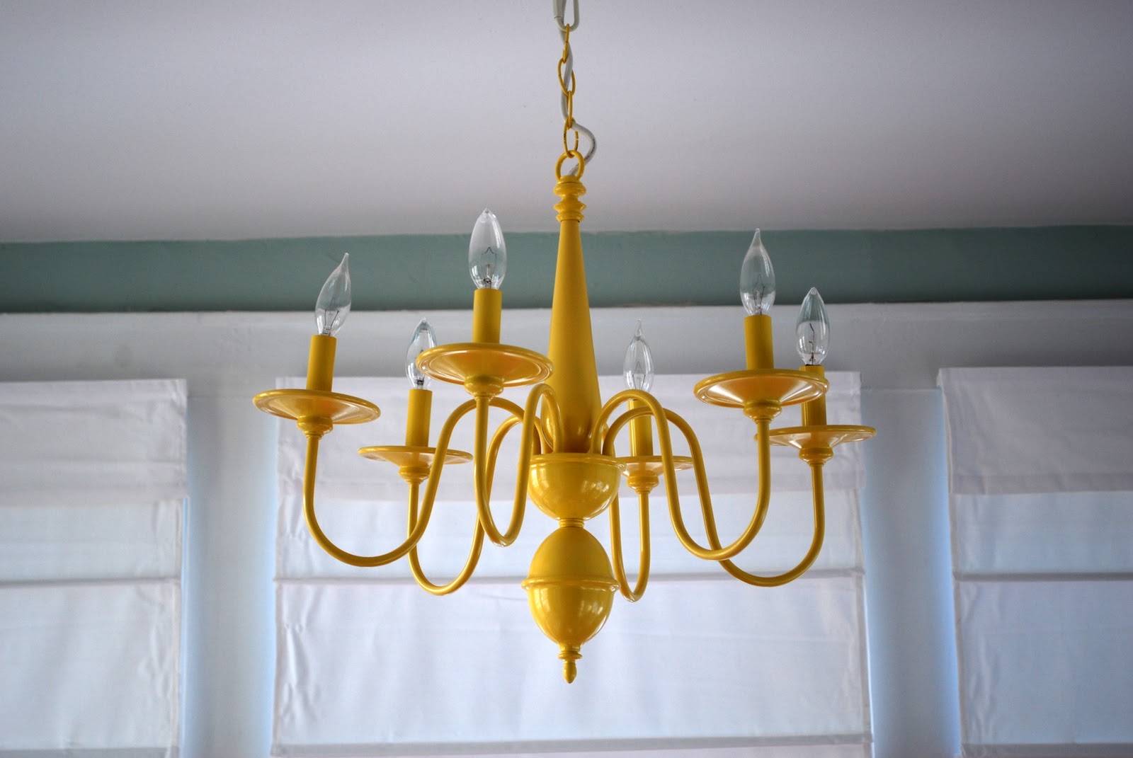In the Little Yellow House: Sun Room Chandelier