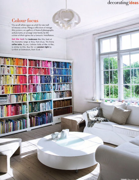 deliciously organized: organizing by color...