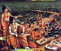 The Building of the Bridge Ram Sethu in the Ramayana | Hindu Blog