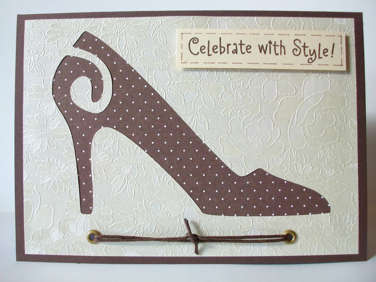 Handmade with Love: Elegant Shoe Cards