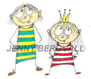 Jenny Bergvall: Flera tecknade figurer