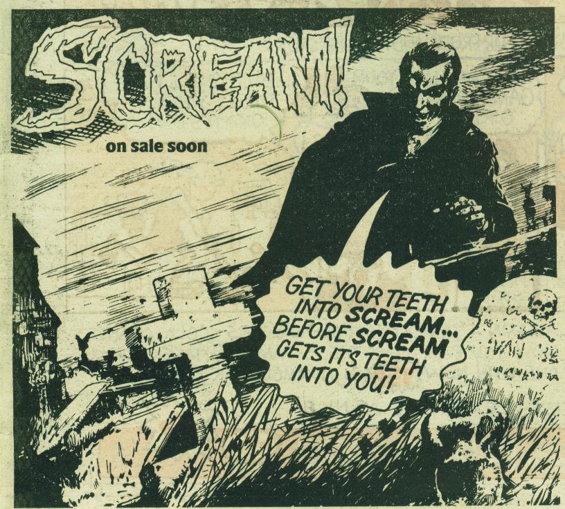 THE COBWEBBED ROOM: 'SCREAM' Comic advertisements