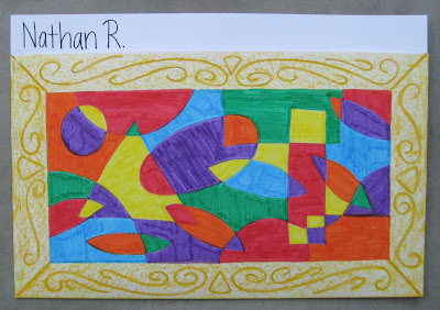 Grade 3 Portfolios - The Shapes and Colors of Joy • TeachKidsArt