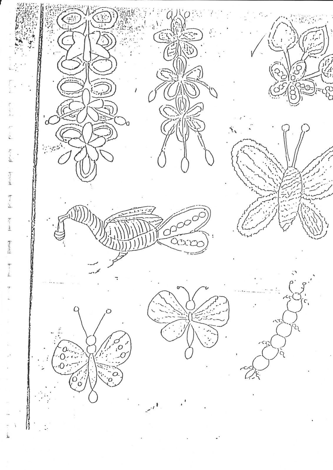 Tembleques de la Pollera Panameña: Copias de Diseños de tembleques