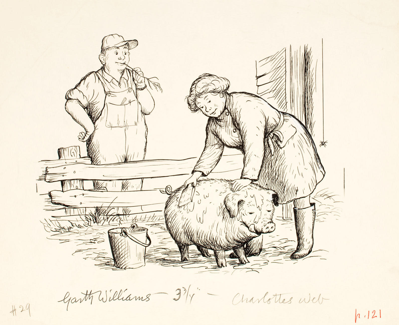 Hairy Green Eyeball II: Garth Williams original art scans