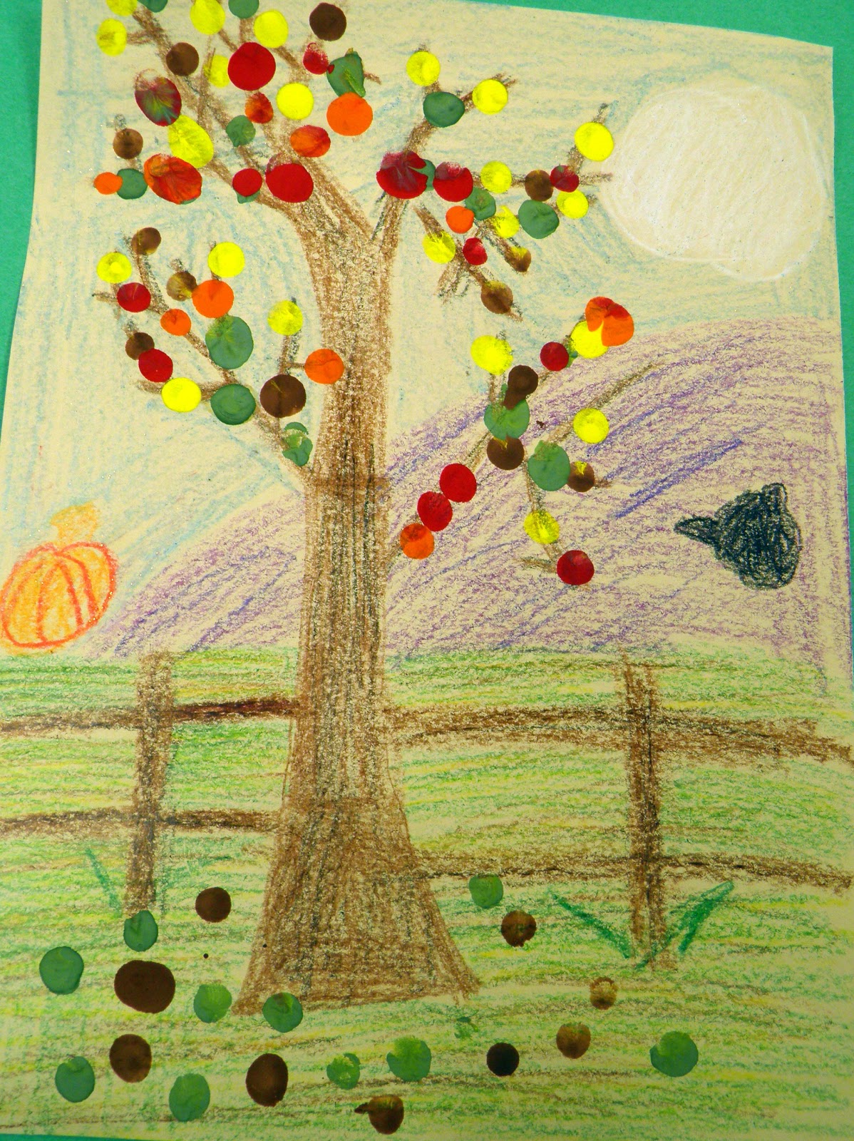 Art Dish: Fall trees