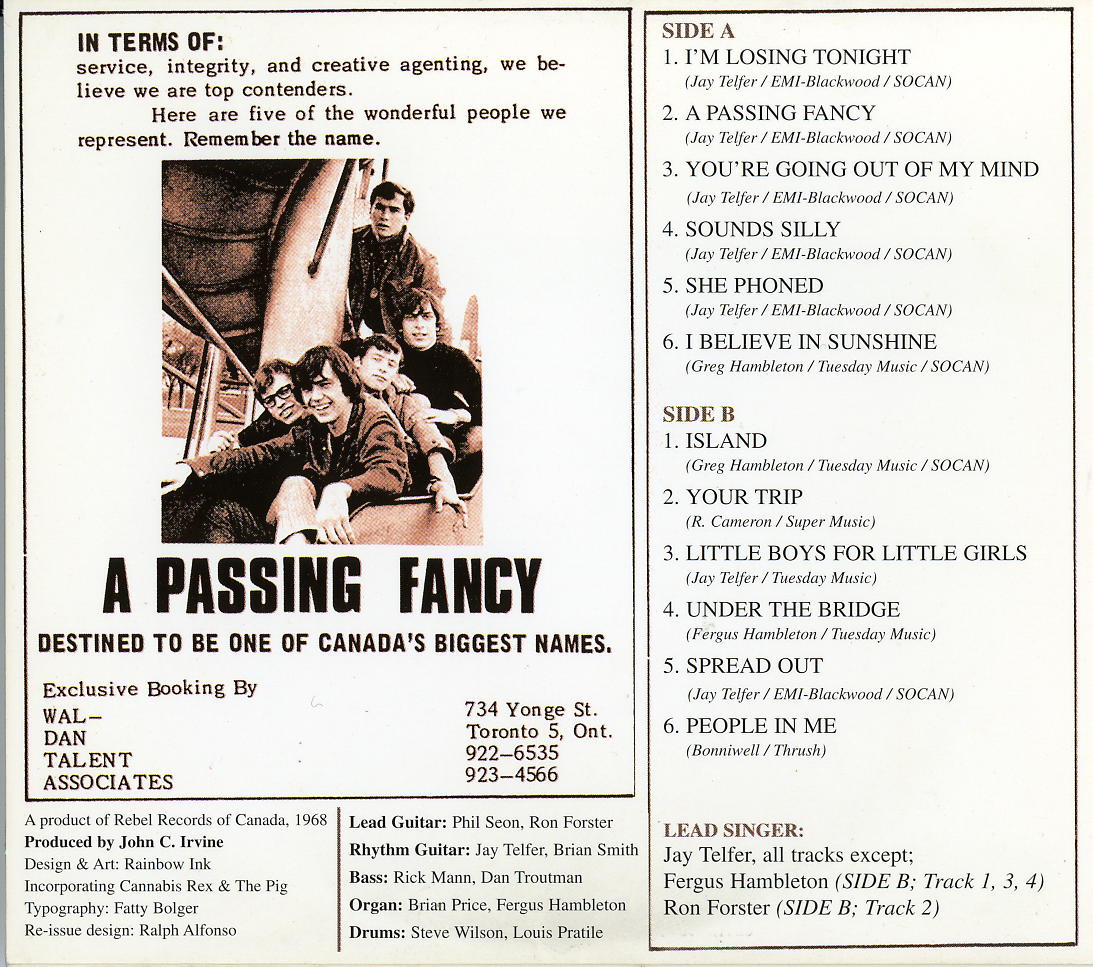 zappadalata: A PASSING FANCY 1969