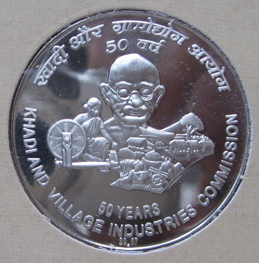 My coin collection: UNC set: khadi and village industries commission