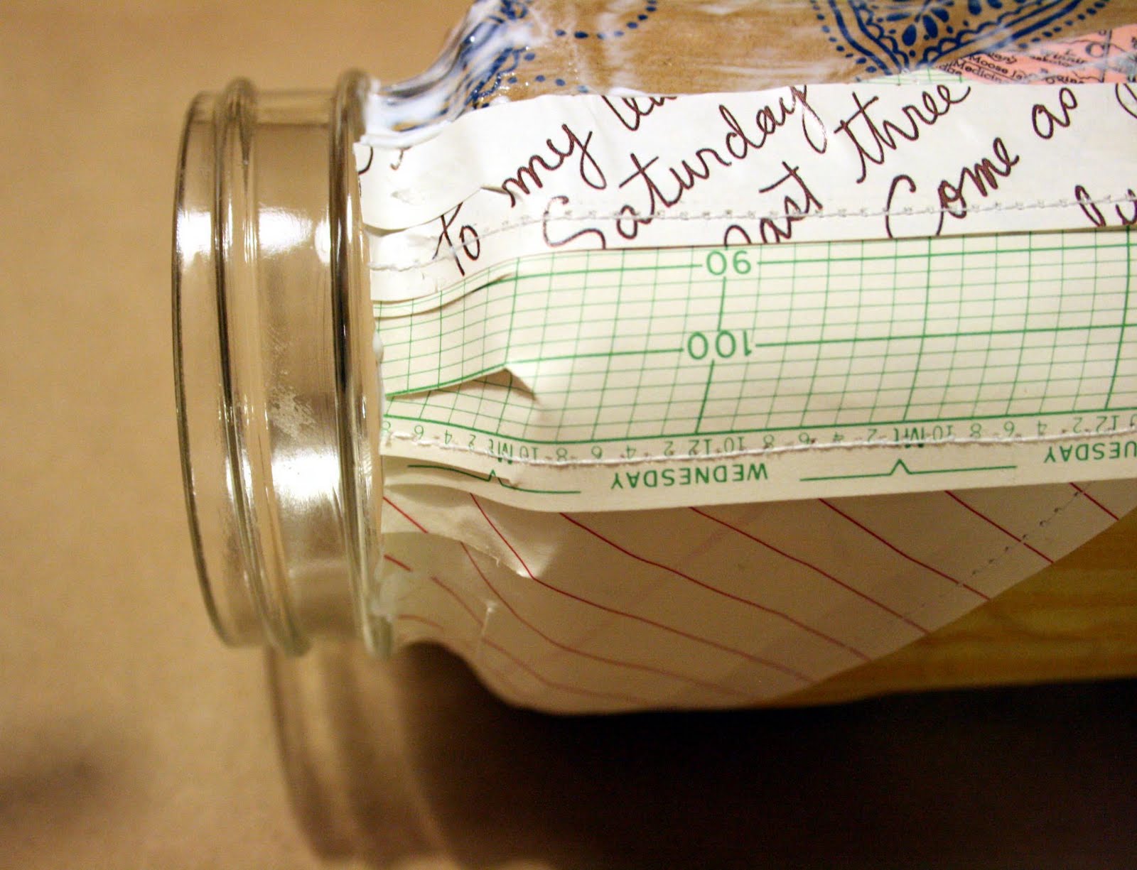 The Creative Place: Tuesday Tutorial: Patchwork Paper Covered Jar