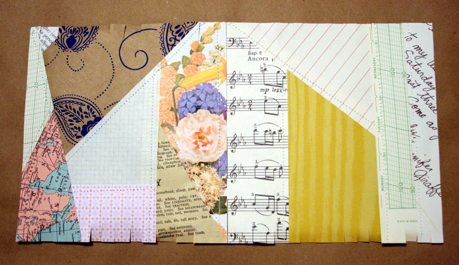 The Creative Place: Tuesday Tutorial: Patchwork Paper Covered Jar
