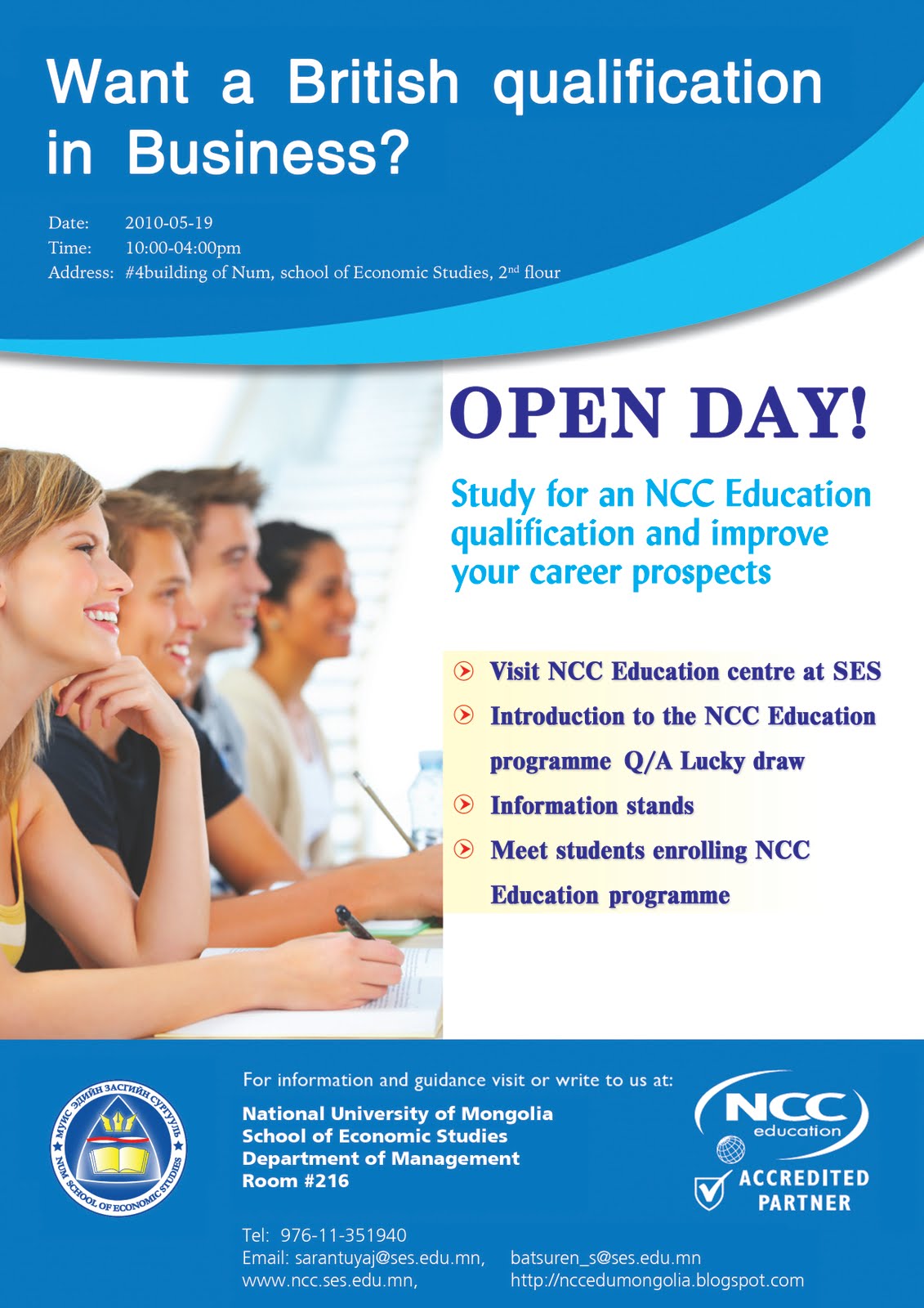 NCC Education at NUM, ACCREDITED PARTNER: OPEN DAY ~ NCC Education at NUM NCC Education at NUM, ACCREDITED PARTNER: OPEN DAY ~ NCC Education at NUM