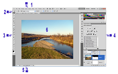 Šta je Adobe Photoshop CS5 korisnički interfejs?
