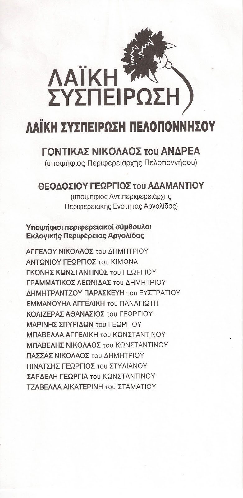 ΛΑΪΚΗ ΣΥΣΠΕΙΡΩΣΗ ΑΡΓΟΛΙΔΑΣ