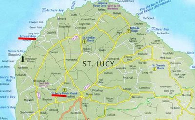 Online Maps: Barbados road map