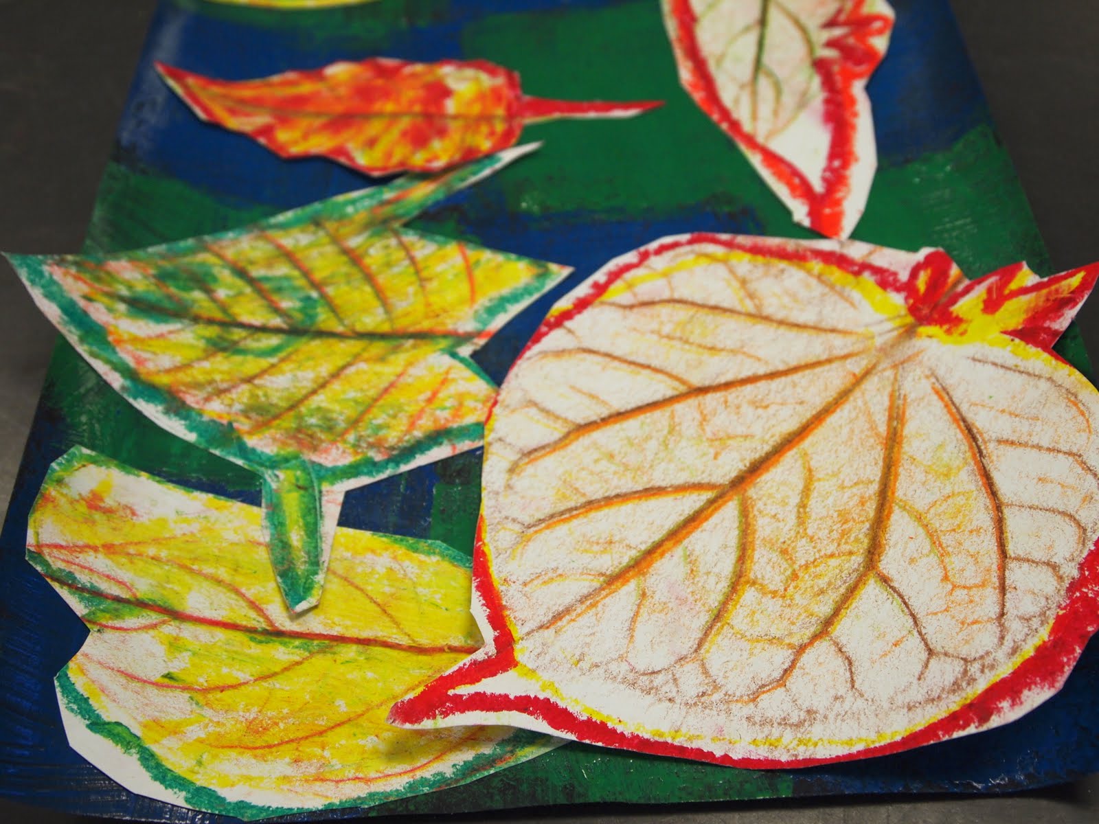new city arts: kindergarten autumn leaves