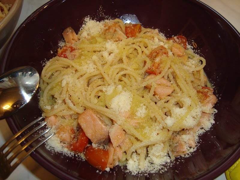 Bucătăria lui Florian: Spaghete cu somon afumat