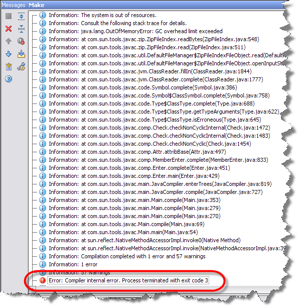 Java And Other Things Process Terminated With Exit Code 3 Java And Other Things Process Terminated With Exit Code 3