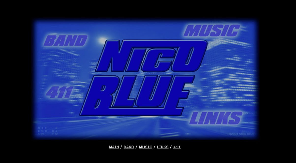 McIntosh Creative Design: Nico Blue Band Website