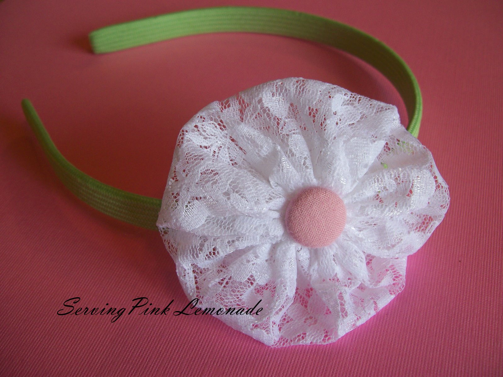 Serving Pink Lemonade: Spring Headband