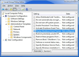 IT Specialist: Windows Server 2008 Shutdown Event Tracker Kapatmak