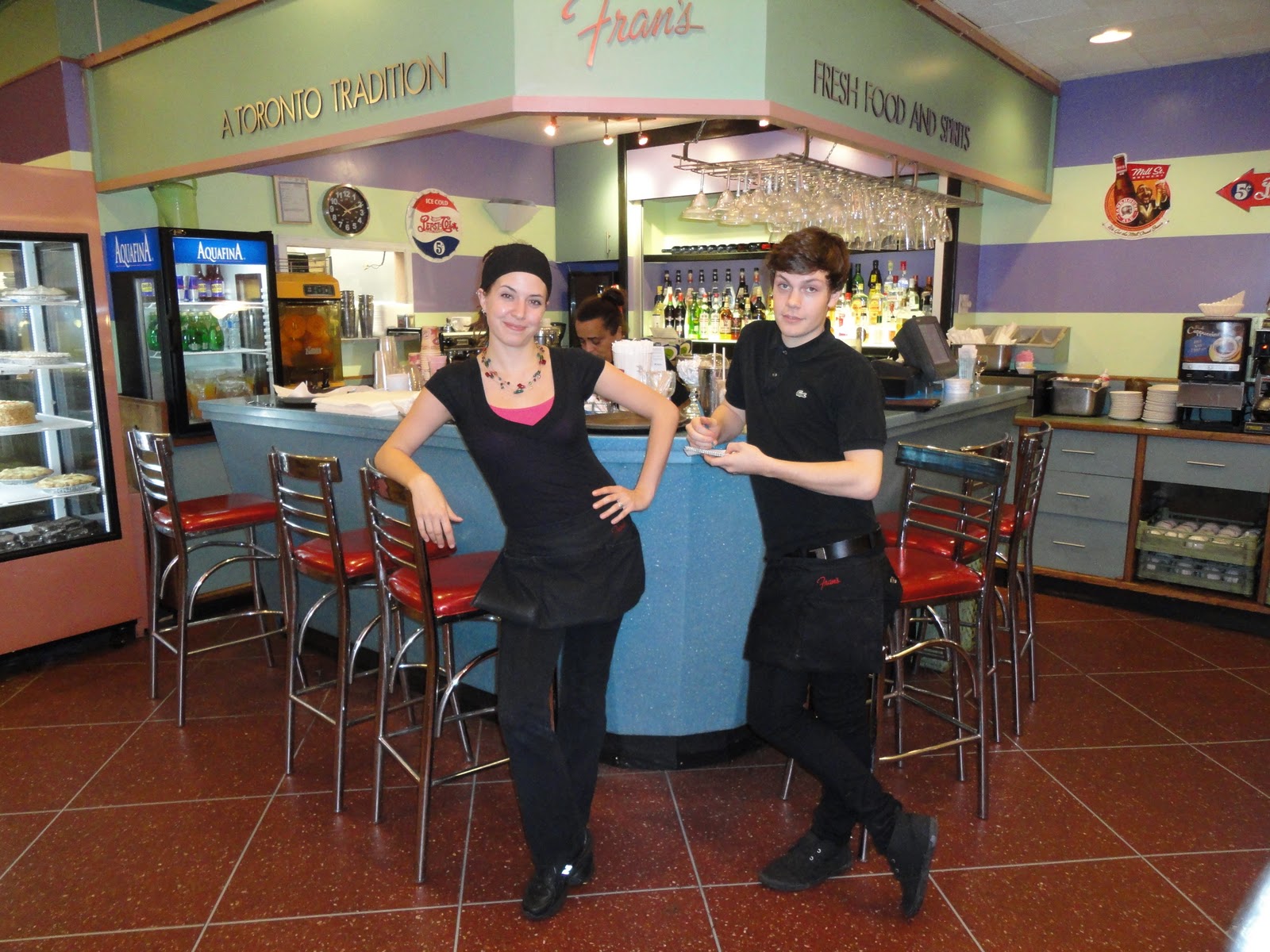 Toronto Then and Now: # 7 ~ Fran's Diner, Then and Now