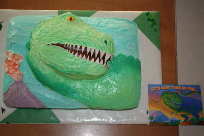 Sew Sweet: T Rex cake