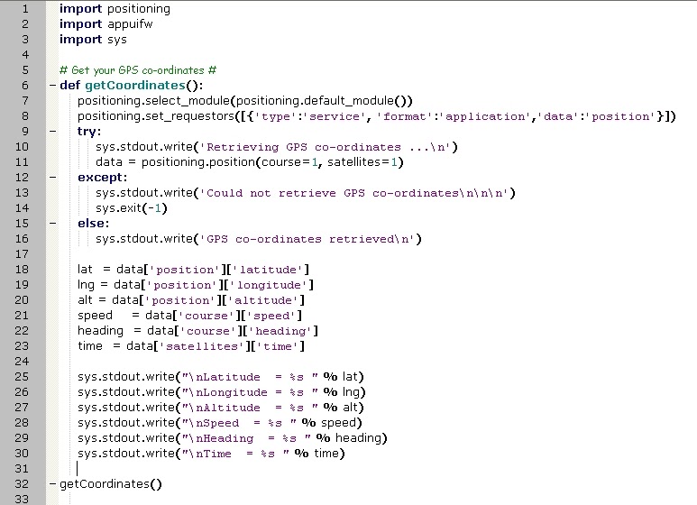 :CakePHP => 'Ruby On Rails': S60 Python GPS info