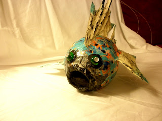 Notes From Straw Mountain Studio: PAPER MACHE FISH # 2 ...
