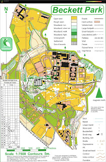 Orientēšanās kartes: Beckett Park (Leeds)
