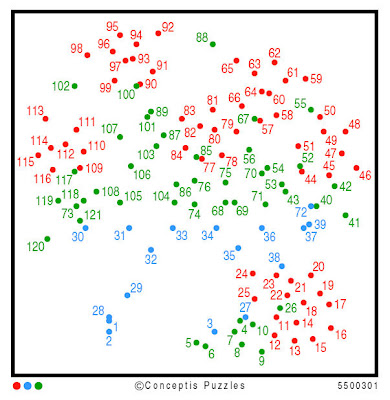 Puzzling Queen: Dot-A-Pix Example