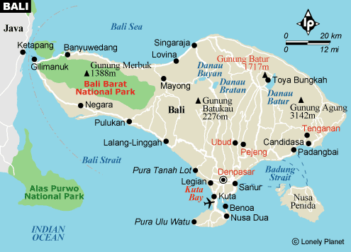 AMAZING INDONESIA: BALI MAP