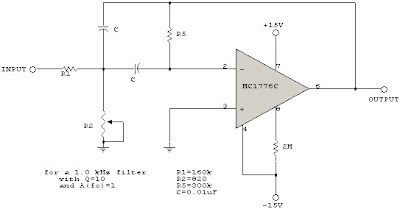 Multiple Feedback Bandpass Filter (1.0kHz) ~ Circuitos de Electronica
