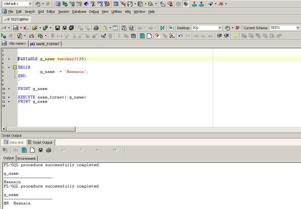Oracle Procedures by examples