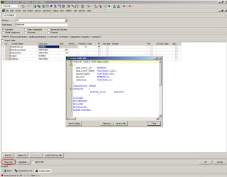 Create Tables in Oracle Database using TOAD