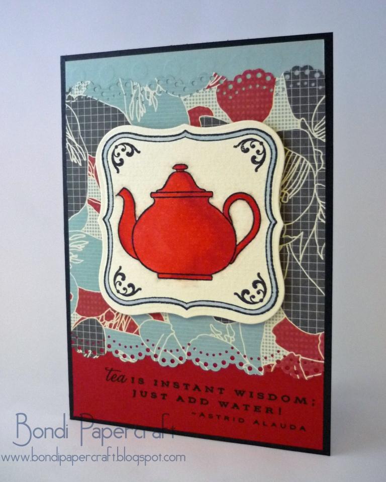 Bondi Papercraft: Teapot using Copic markers