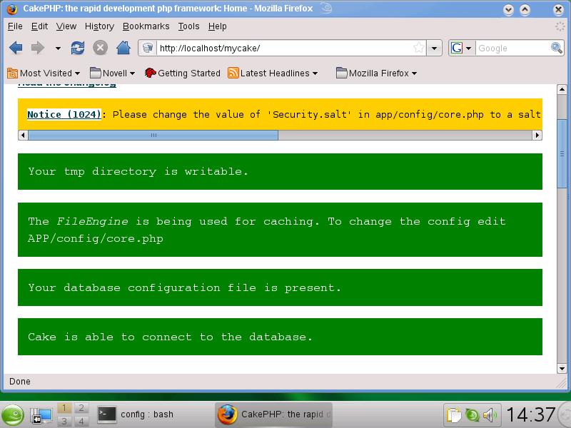Installconfigure Apache Php Cakephp And Mysql On Suse Linux Enterprise Server 11