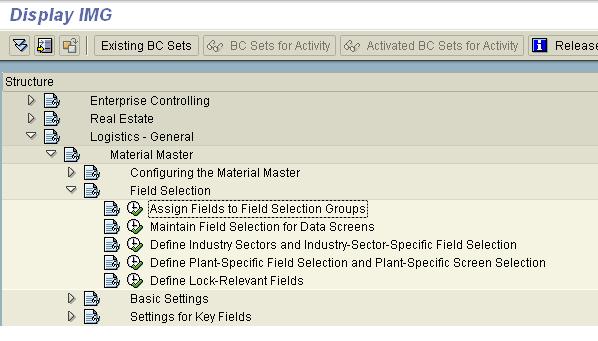 Sap Mm Tutor Field Selection