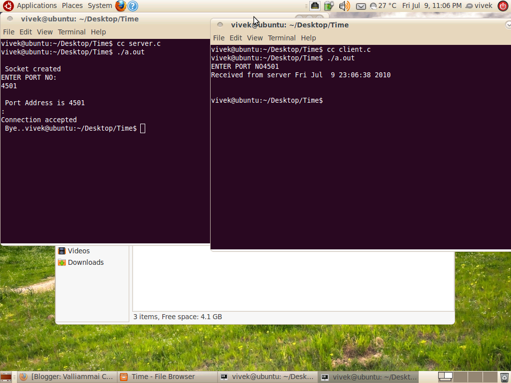 The totality of CSE: TCP Time Server Program