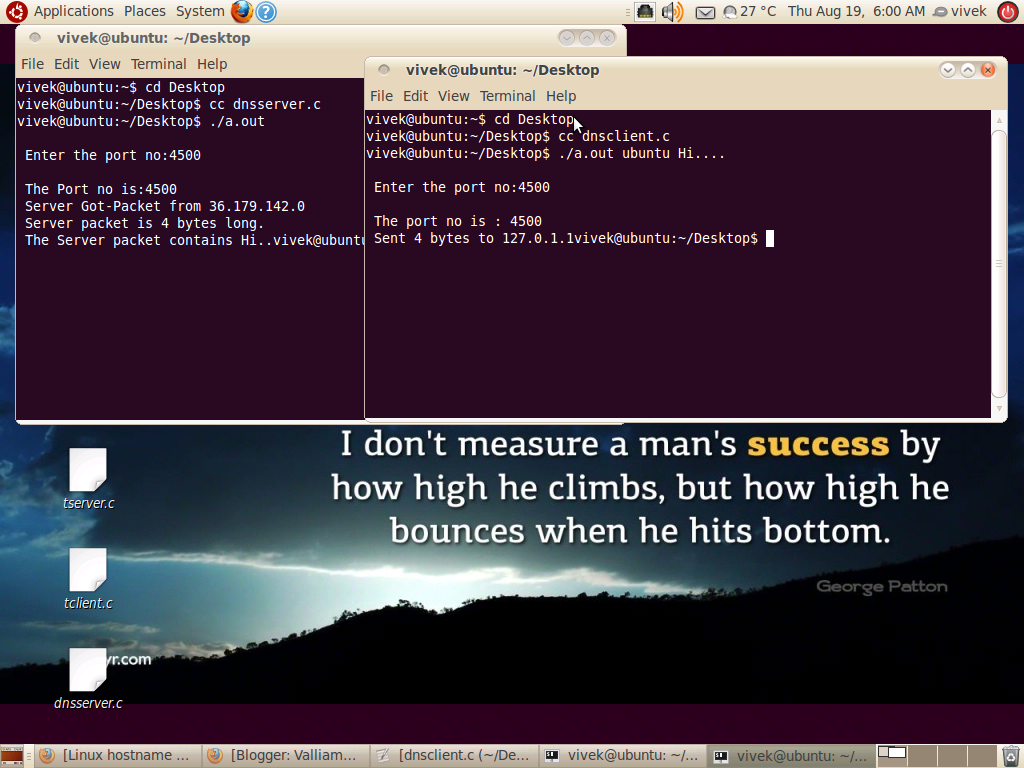 The Totality Of Cse Dns Server Client Program